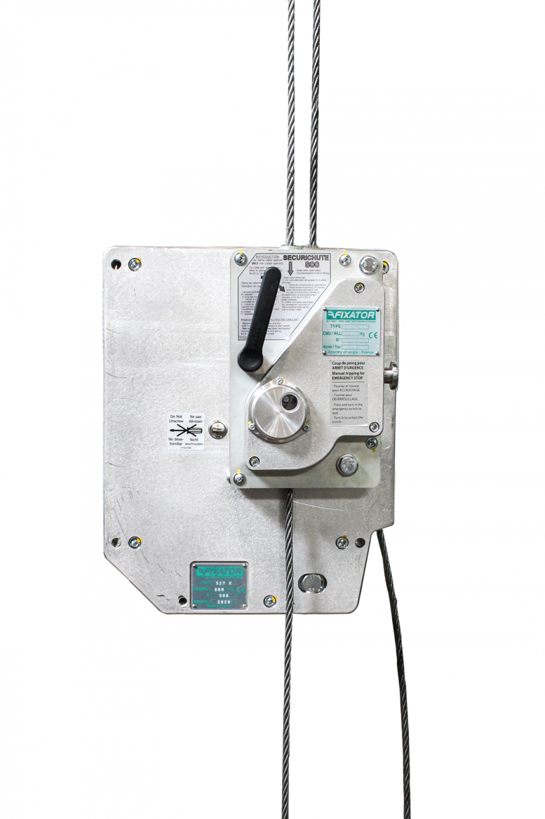 Products » Anti-fall systems » Fall arresters Securichute 600-800-1000 ...