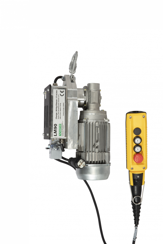 Treuil de chantier LM, 90-250kg, 220V.